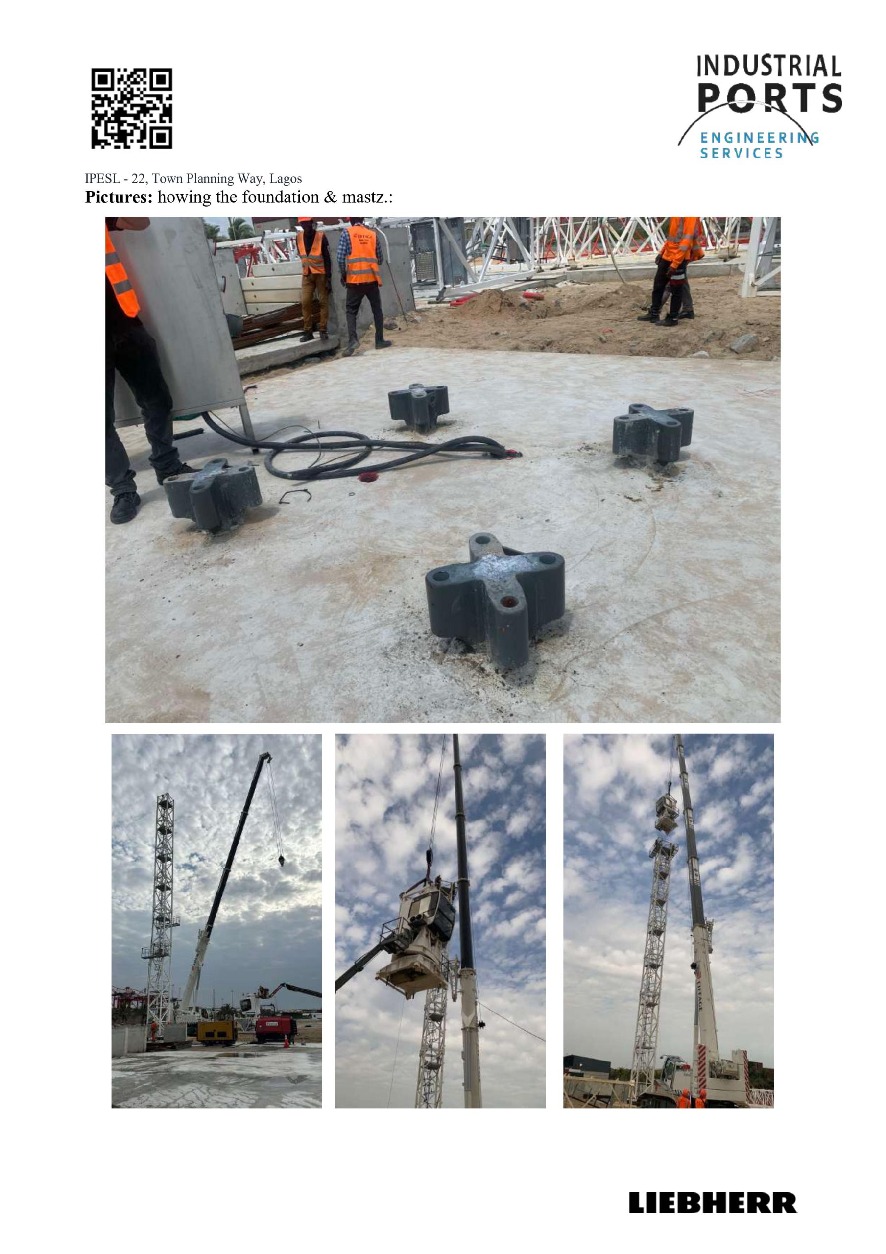 LIEBHERR TOWER CRANE INSTALLATION | IPESL